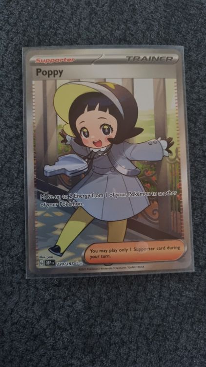 Pokemon Karte - Poppy 220/197 - Full Art Trainer | Kaufen auf Ricardo