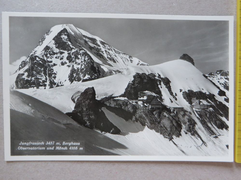 AK, JUNGFRAUJOCH BERGHAUS, OBSERVATORIUM UND MÖNCH (Gebraucht) in Neuhausen am Rheinfall für CHF ...