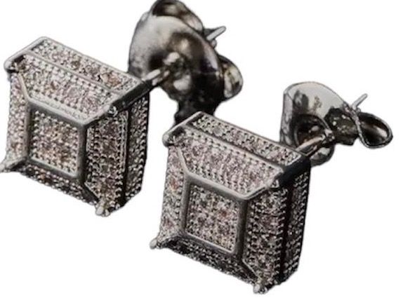 Ohrring 24k Weissgold vergoldet. 1J Gar. in DE | Kaufen auf Ricardo