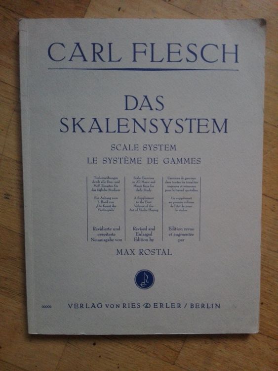 Carl Flesch / Max Rostal: Das Skalensystem für Violine D/E/F | Kaufen ...