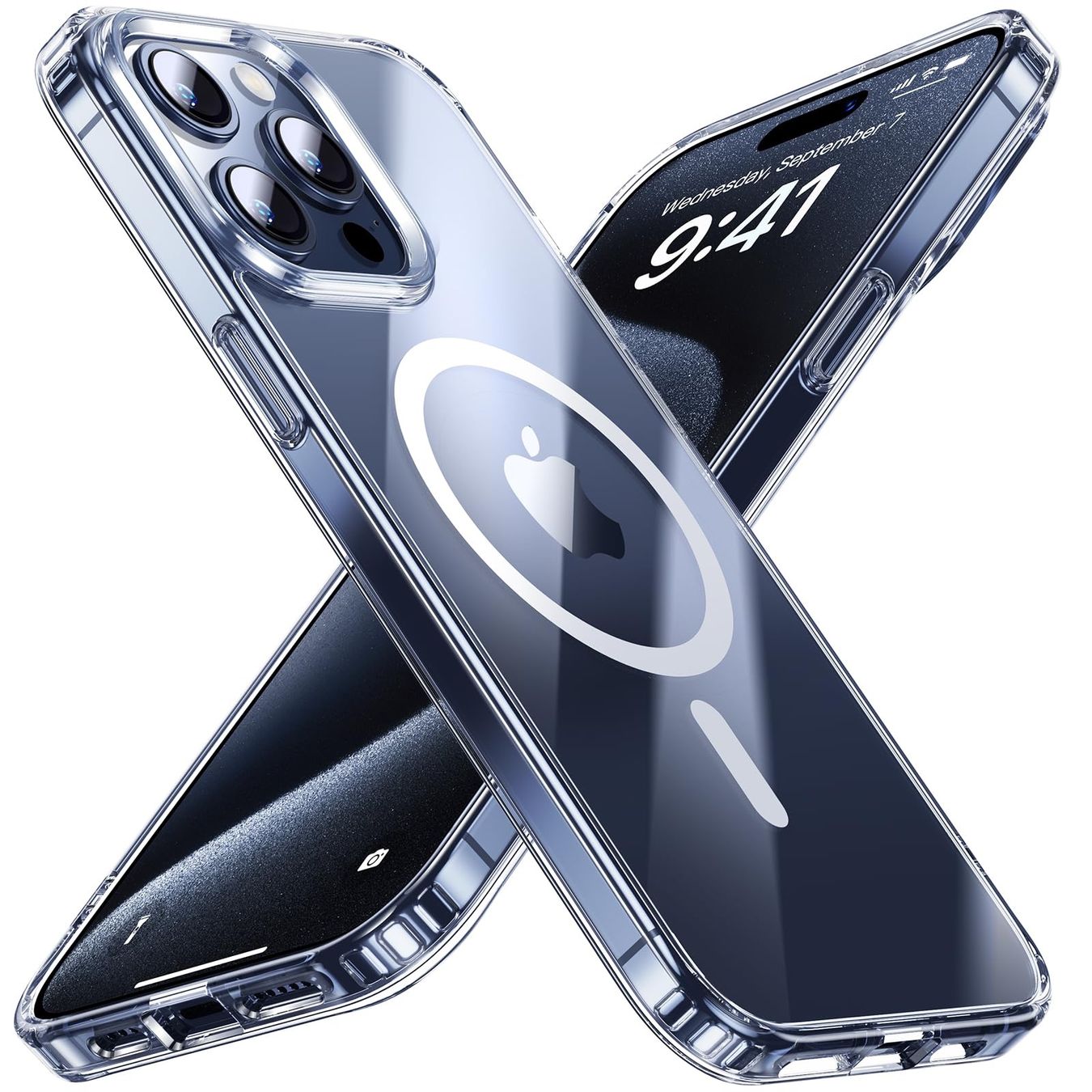 iPhone 15 Pro Schutzhülle Cover Hybrid MagSafe Acrylglas (Neu und ...