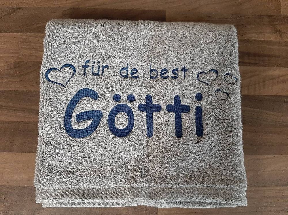 Handtuch bestickt (für de best Götti) Neu (Neu und originalverpackt) in ...