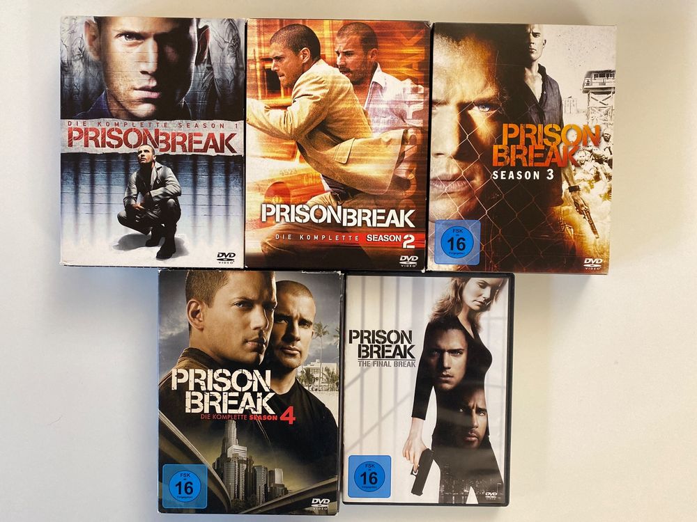 Prison Break - Staffeln 1-4 & Spielfilm Final Break (Gebraucht) in ...