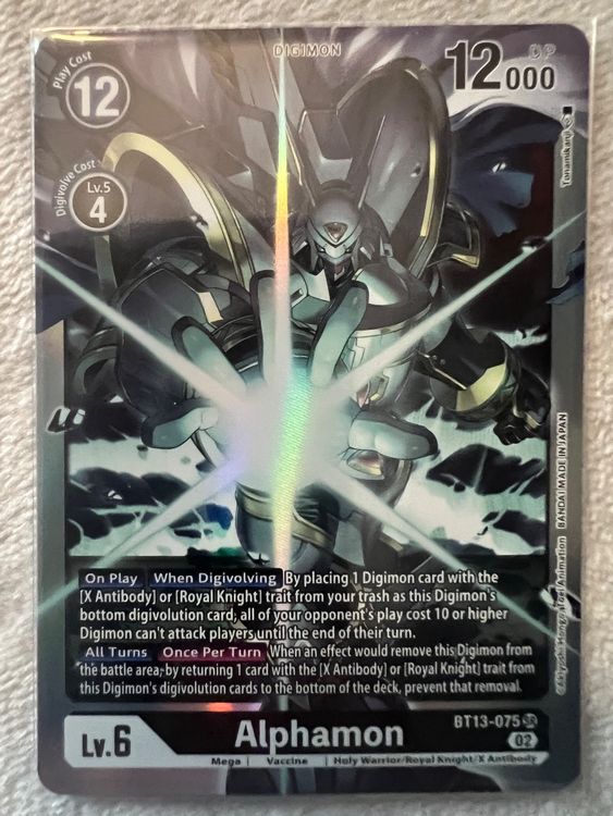 Digimon TCG Alphamon Bt13 | Kaufen auf Ricardo