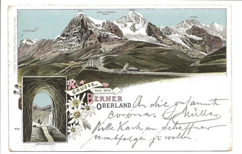 Gruss aus dem Berner Oberland (BE) Kl. Scheidegg Litho 1898 (Gebraucht) in Engelburg für CHF 13. ...