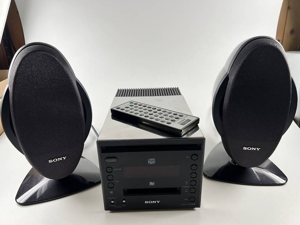 Seltenes Sony HiFi System mit Aktivboxen, CD und Mini Disc | Kaufen auf ...