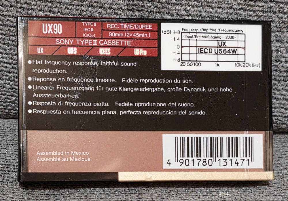 Rares SONY"UX 90" top chromium tape (Neuf avec emballage d'origine) à ...