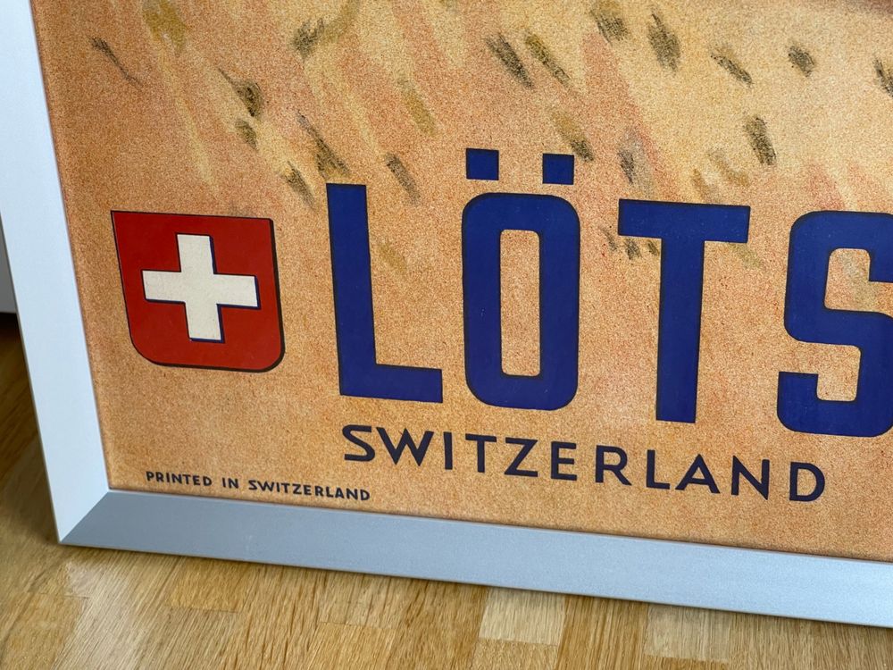 Eric Hermes Lötschberg 1949 Plakat, 102x64cm (Gebraucht) in Zürich für ...