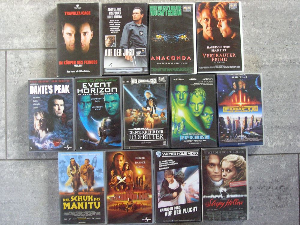 VHS Sammlung Action uvm. (Gebraucht) in Zuzwil SG für CHF 9.5 – mit ...