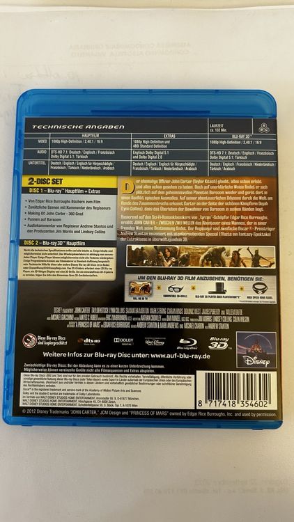 John Carter 2D & 3D versions | Kaufen auf Ricardo