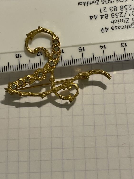 Broche vintage plaquée or jaune très bon état (D'occasion) à Kloten ...