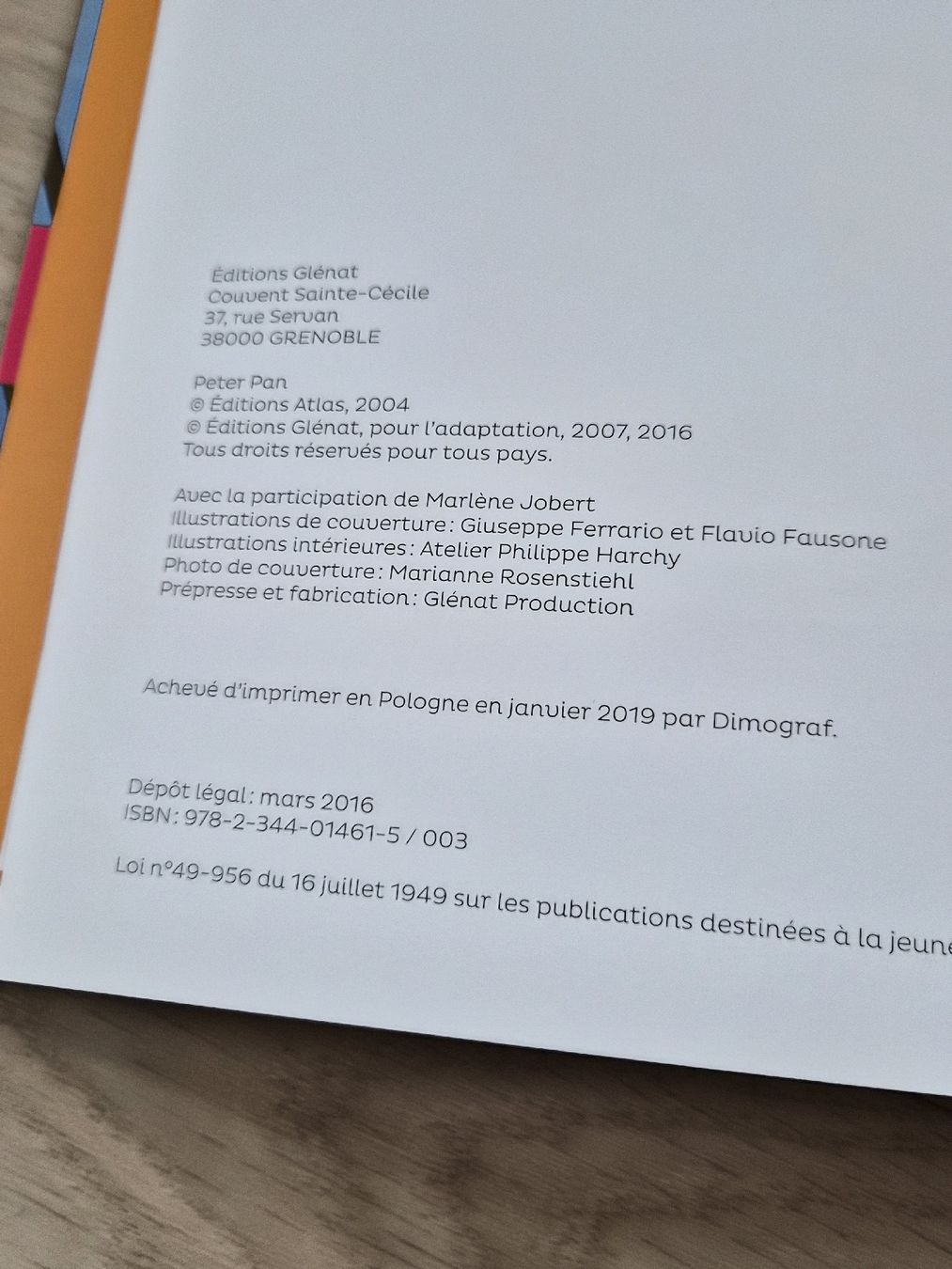 Livre Peter Pan sans CD audio (D'occasion) à La Joux FR pour CHF 5 ...
