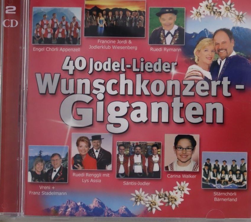 40 Jodel-Lieder Wunschkonzert Giganten (Gebraucht) in Luzern für CHF 1 – mit Lieferung auf ...