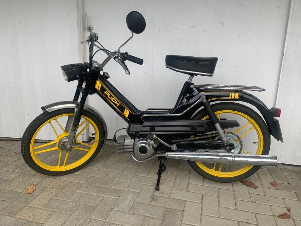 Puch Maxi S schwarz/gelb, sehr guter Zustand | Kaufen auf Ricardo