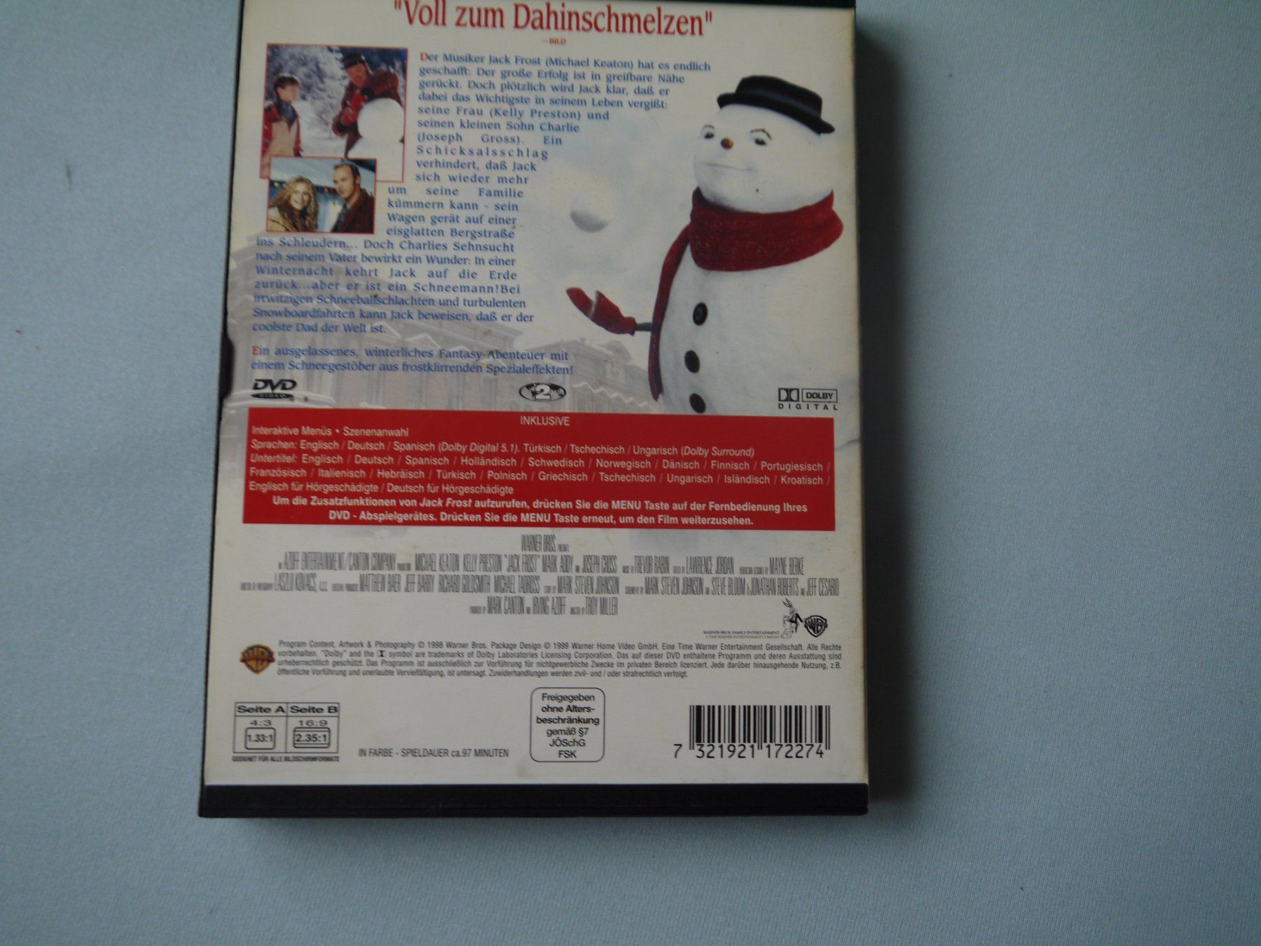 JACK FROST-Der Collste Dad der Welt(1998) - Michael Keaton (Gebraucht ...