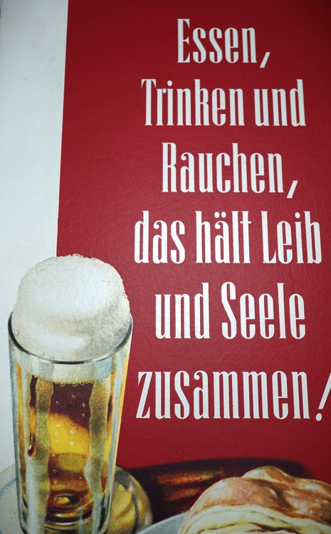 LOT 2x GROSSE ORIG. ZUHAN ZIGARETTEN SCHILDER RARITÄT 1950 (Gebraucht ...