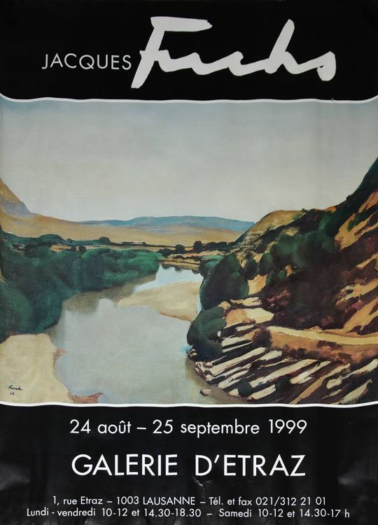 Affiche Jacques Fuchs - Galerie d'Etraz Lausanne, 1999 (D'occasion) à ...