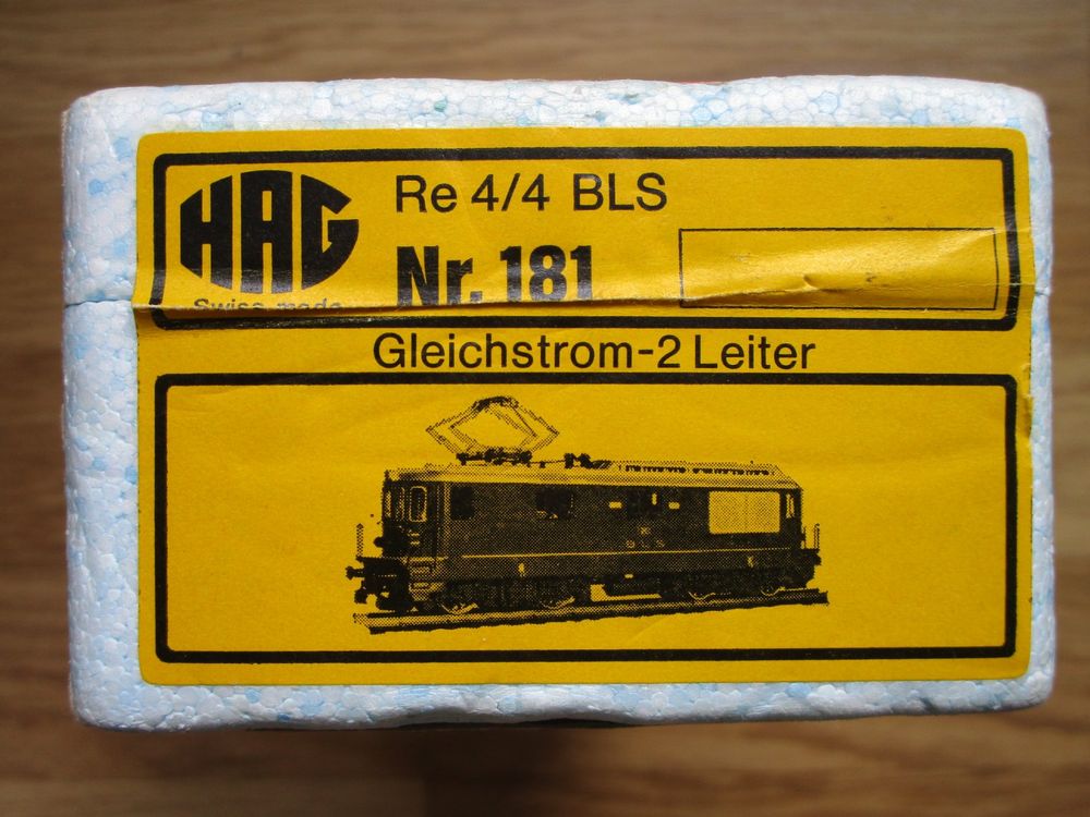 HAG Lokomotive H0 Re 4/4 BLS Nr.181 Gleichstrom-2 Leiter (Neuf (Voir ...