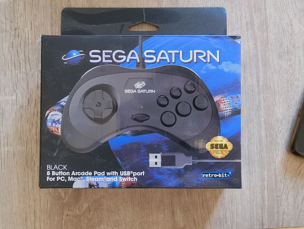 Sega Saturn Retro-Bit 8 button Arcade (for Xbox, PS5 ...) (Gebraucht ...