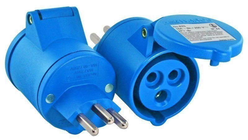 Adapter CH T23 – CEE 16, blau 6h LNPE 250V 16A (Neu und ...