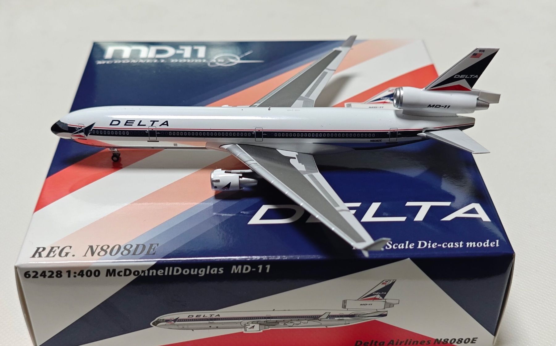 Douglas MD-11 Delta Air Lines 1/400 Metallmodell - Panda (Neu (gemäss ...