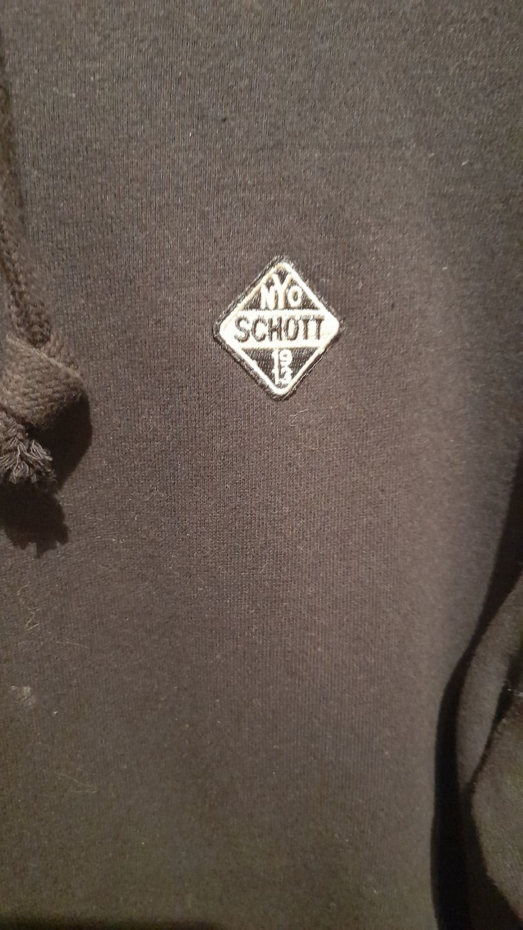 Schott NYC - Veste zippée à capuche - Noir - Taille M (Neuf (Voir ...