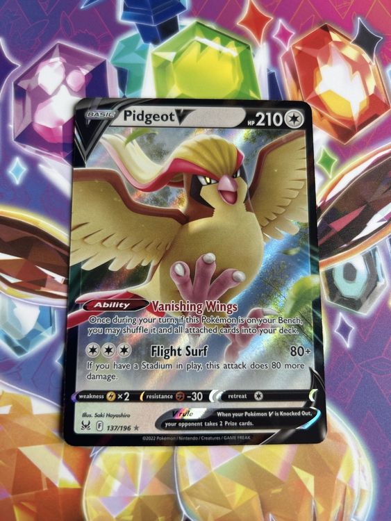 Lost origin Pidgeot V full art 137/196 (Neu (gemäss Beschreibung)) in ...
