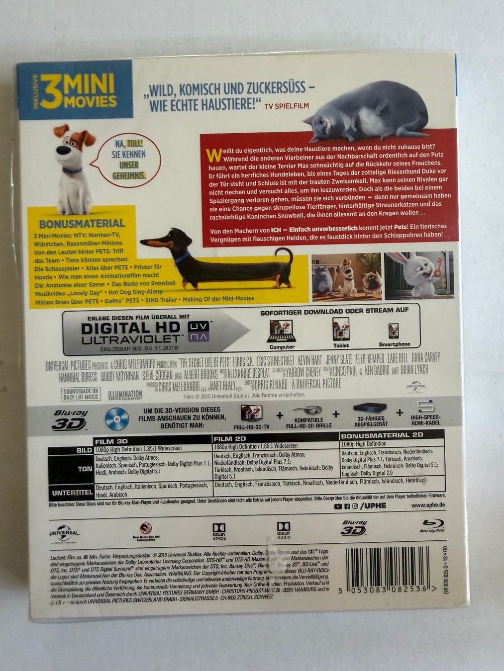 Pets - Blu-ray 2D + 3D - neu & originalverpackt (Neu und ...