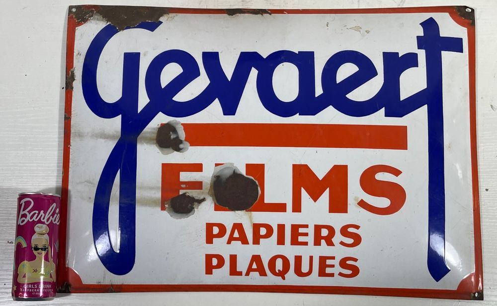 Vintage Gevaert Film Email Schild Original aus der Zeit (Gebraucht) in ...