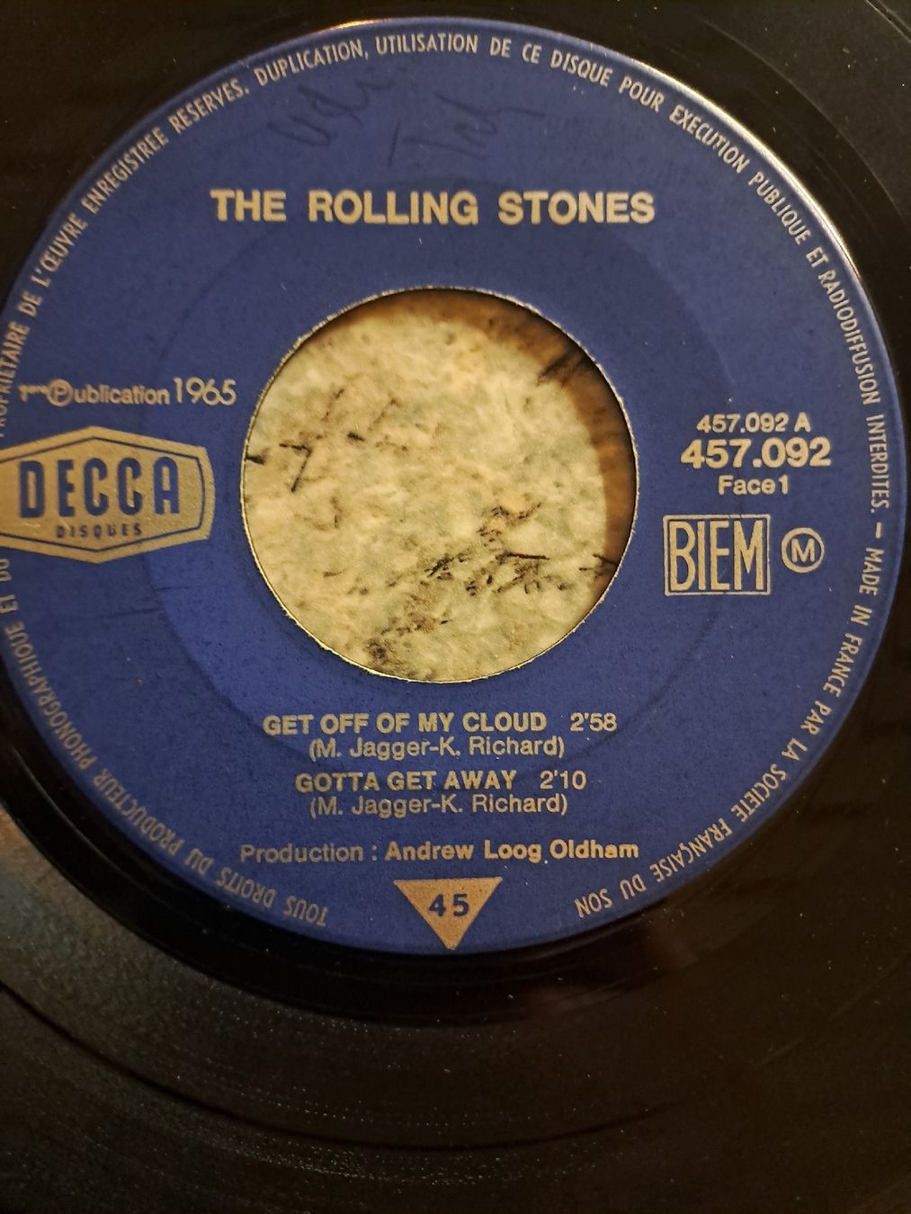 EP-Single THE ROLLING STONES "Get Out Of My Cloud" Decca (Gebraucht) in ...