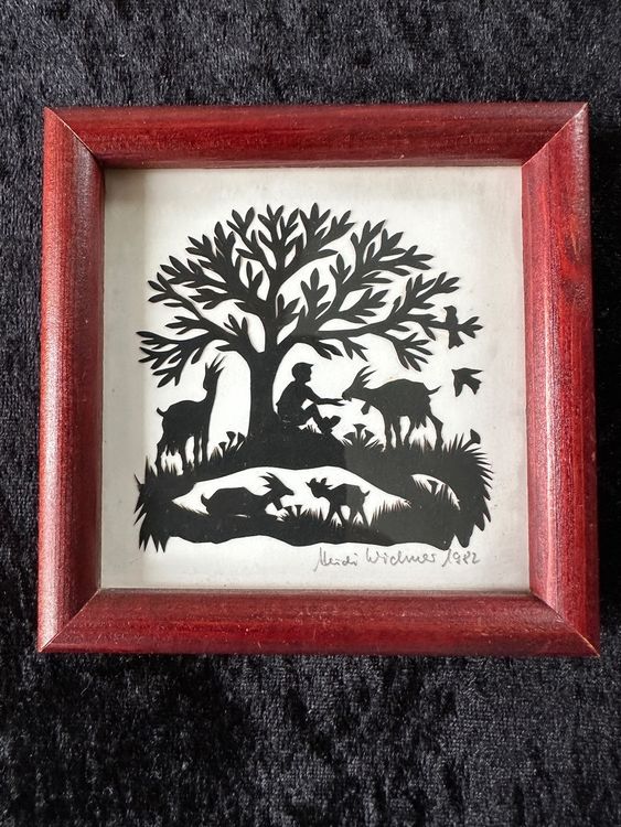 schöner Scherenschnitt von Heidi Widmer | Kaufen auf Ricardo