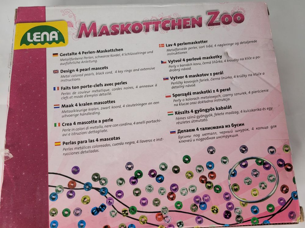 Lena Maskottchen Zoo Schlüsselanhänger basteln (Neu und ...