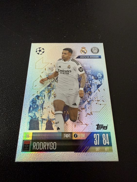 Rodrygo 2023/24 Winner #135 Topps Match Attax 24/25 (Neu (gemäss ...