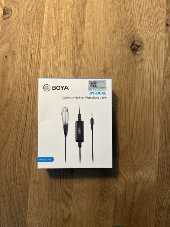 Boya BY-BCA6 XLR to 3.5mm Microphone Cable | Acheter sur Ricardo