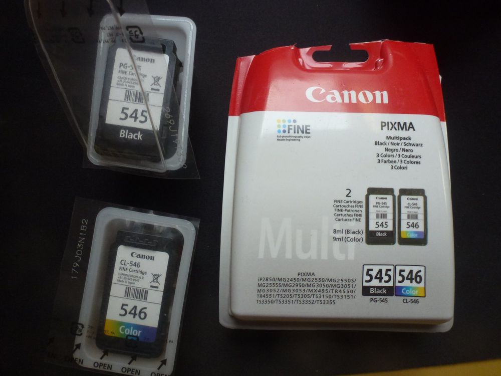 Canon Pixma Multipack PG-545/Black und CL-546/Color | Kaufen auf Ricardo