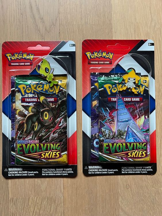 2x Pokemon SWSH Blister Booster Pack Evolving Skies Rare (Neu und ...