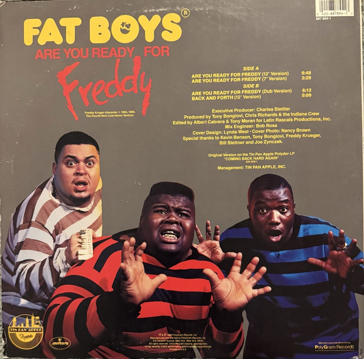 Fat Boys - Are You Ready For Freddy? Single Schallplatte (Gebraucht) in ...