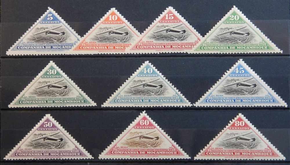 Mozambique Comp. Portugal Kat. 176-185 * 1935 Air Mail (D'occasion) à ...