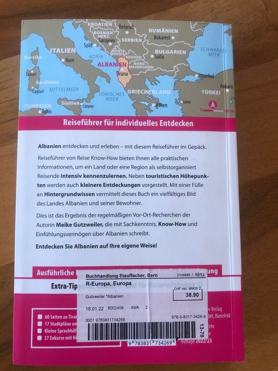 Reiseführer ALBANIEN Know-How Verlag Peter Rump (Gebraucht) in Münsingen für CHF 15 – mit ...