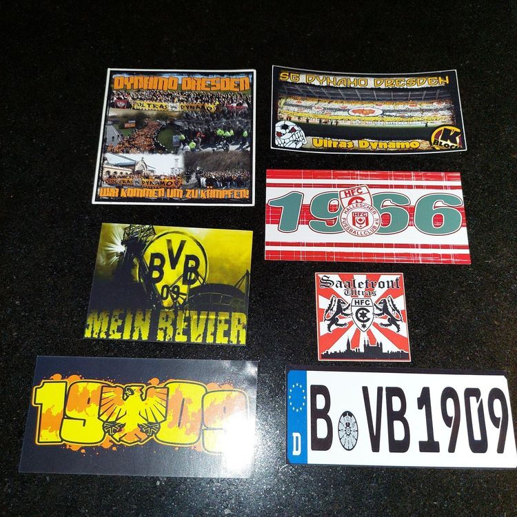 FAN STICKER BVB + DYNAMO DRESDEN (D) - 7STK. | Kaufen auf Ricardo