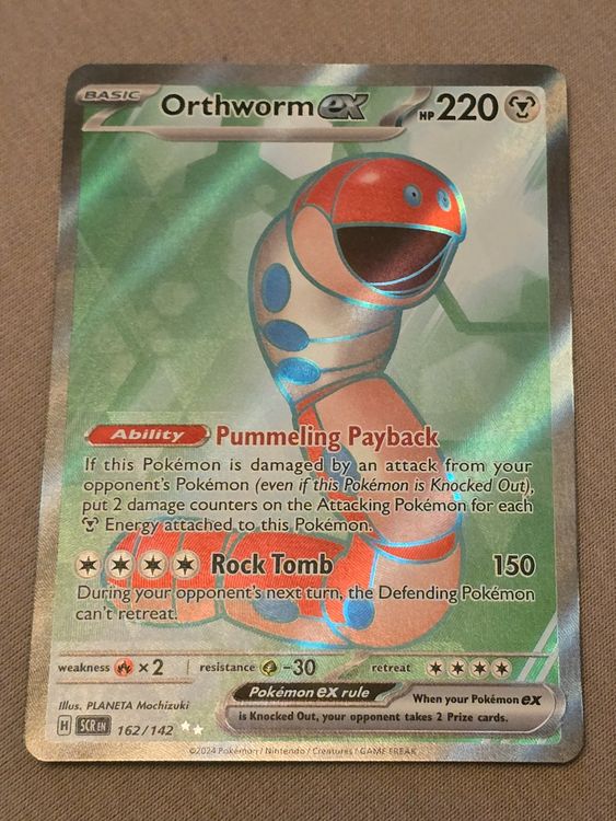 Pokemon Stellar Crown Orthworm ex 》Englisch (Neu und originalverpackt ...