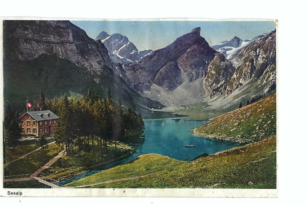 SEEALP Kt. Appenzell, Seealpsee mit Hotel 1929; Max Künzli (Gebraucht ...