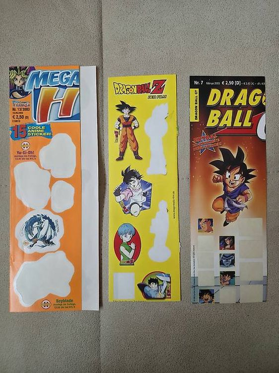 Kids Zone Sticker Dragon Ball Z Yu-Gi-Oh Beyblade (Gebraucht) in ...