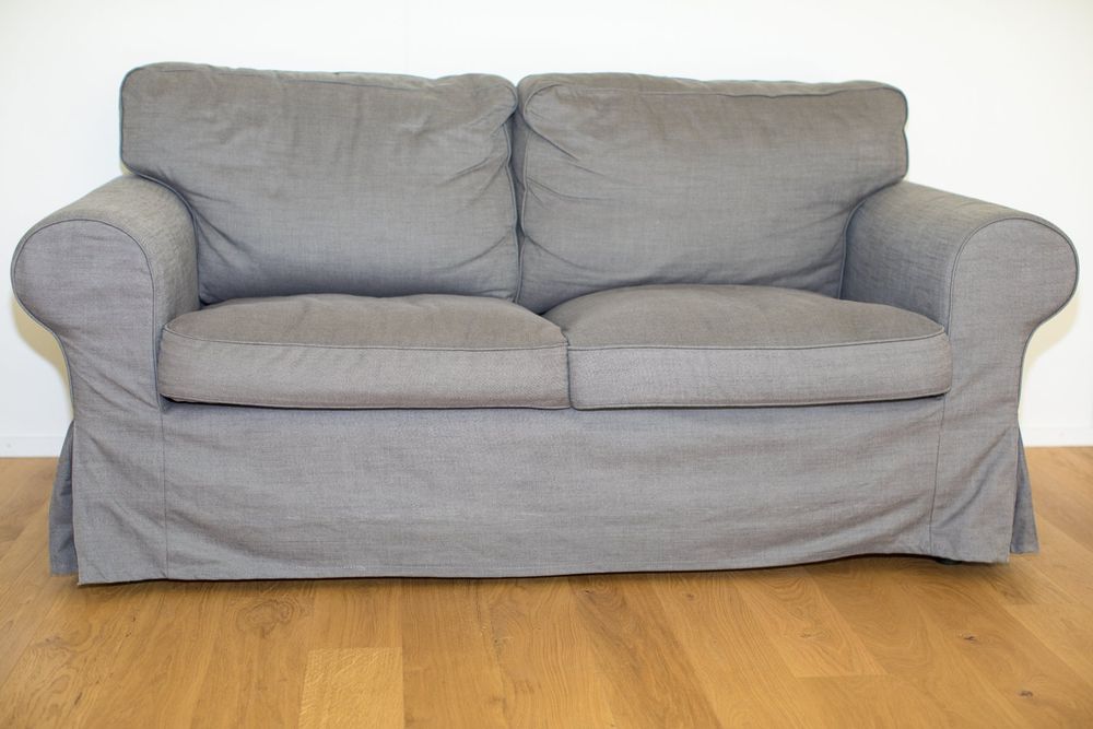 IKEA 2er-Sofa EKTORP (Stoff) in grau - sehr guter Zustand | Kaufen auf Ricardo