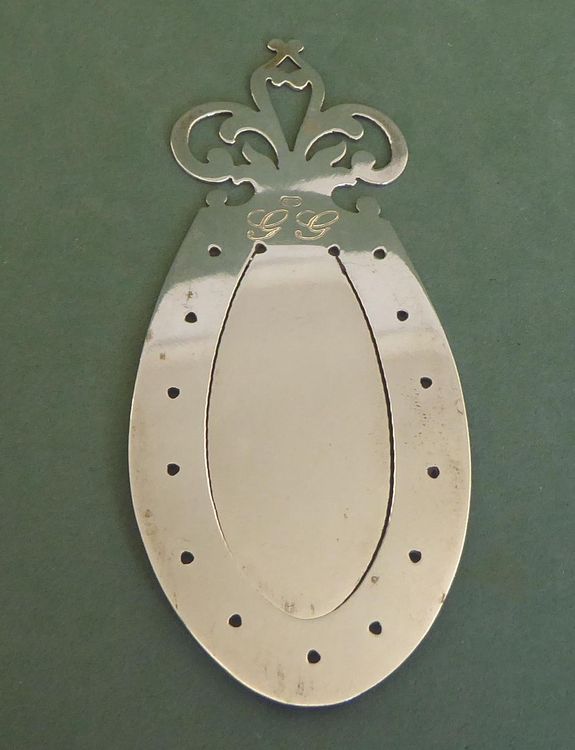 Buch / Lese Zeichen 800 Silber vor 1988 mit Monogramm " GG" (Gebraucht ...