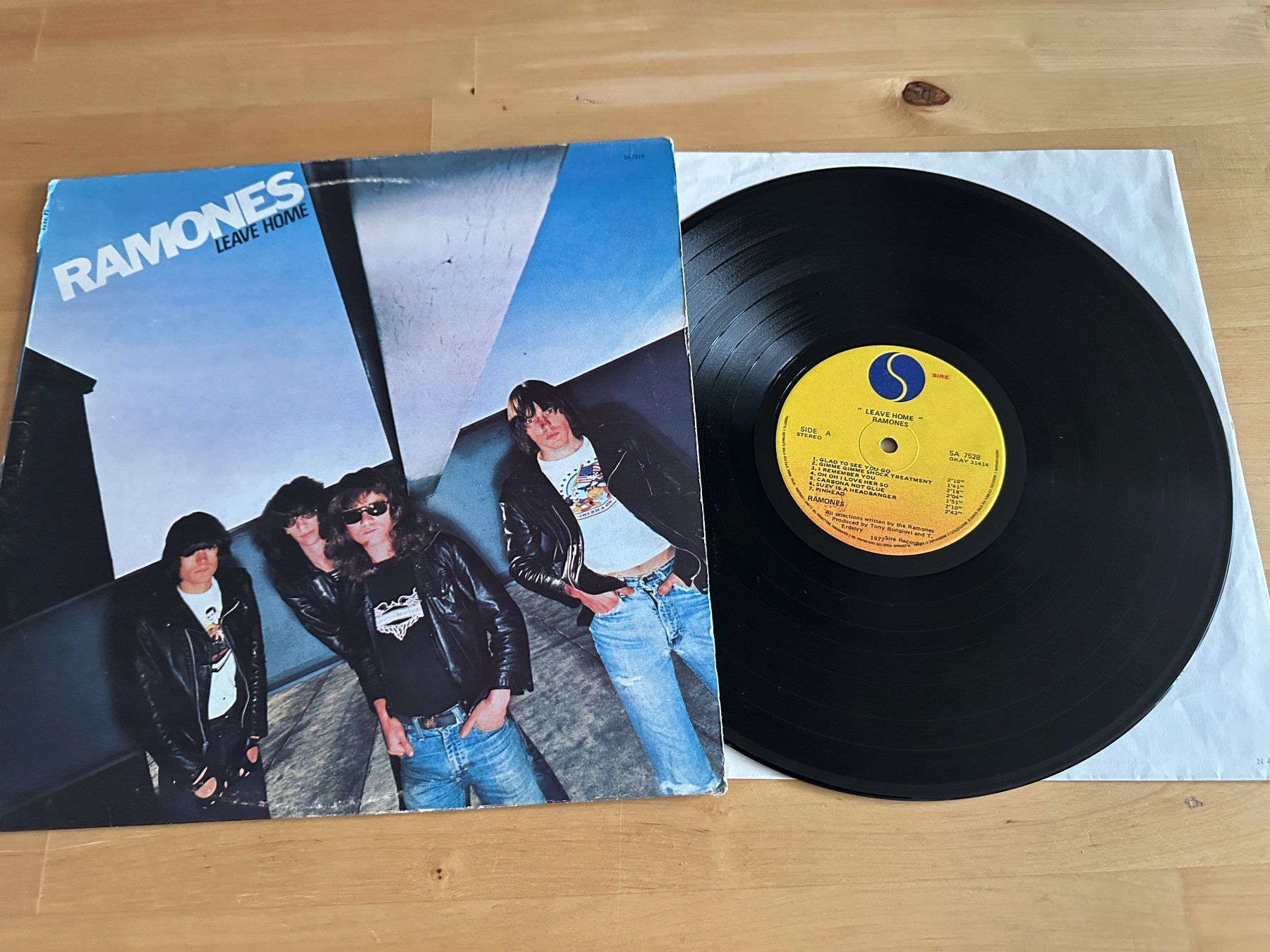 RAMONES original Kult Album LEAVE HOME Punk Top LP 70's (Gebraucht) in ...