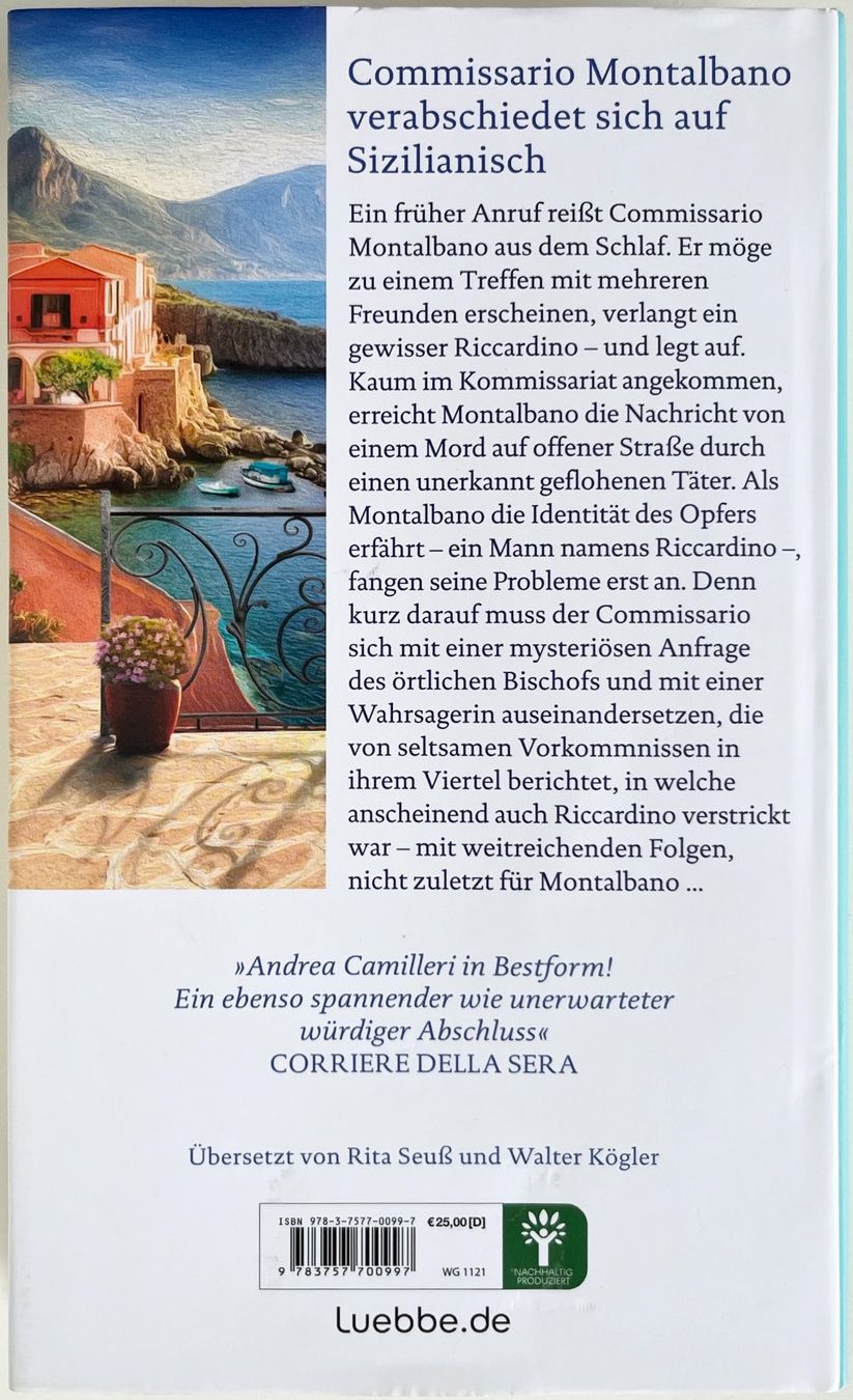 Riccardino – Andrea Camilleri – Lübbe Hardcover – Top 2025 (Neu (gemäss ...