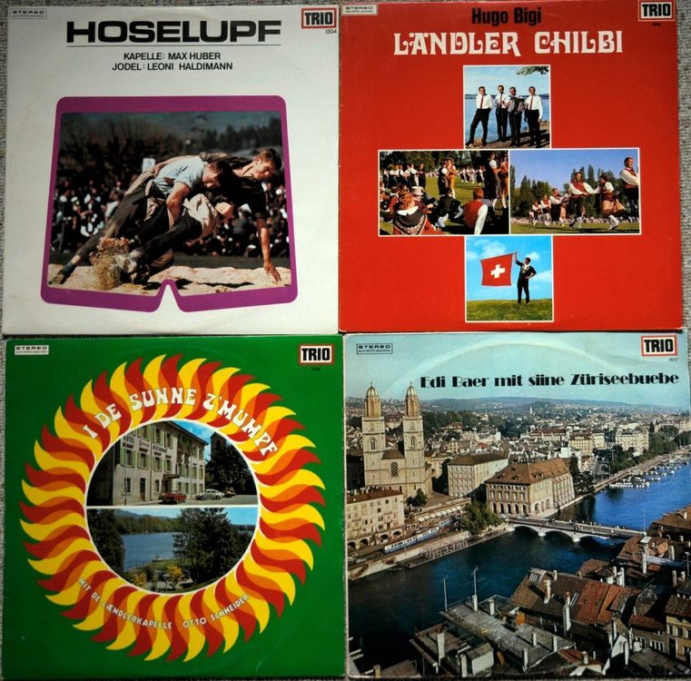 4 LPs MAX HUBER EDI BAER MIT SIINE ZÜRISEEBUEBE HUGO BIGI | Kaufen auf Ricardo