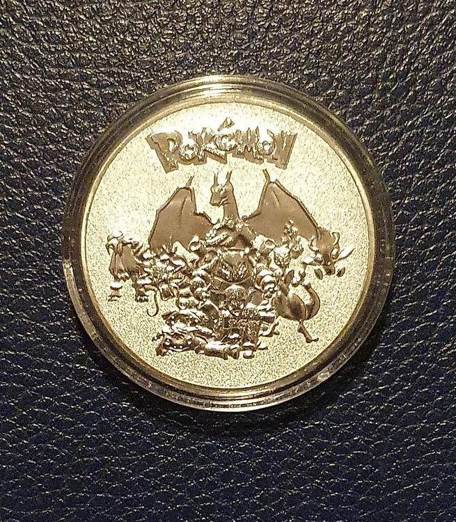 Pokemon 🔥 Charizard 🔥 (Silbermünze) Sammelmünze (NEU/OVP) | Comprare su ...