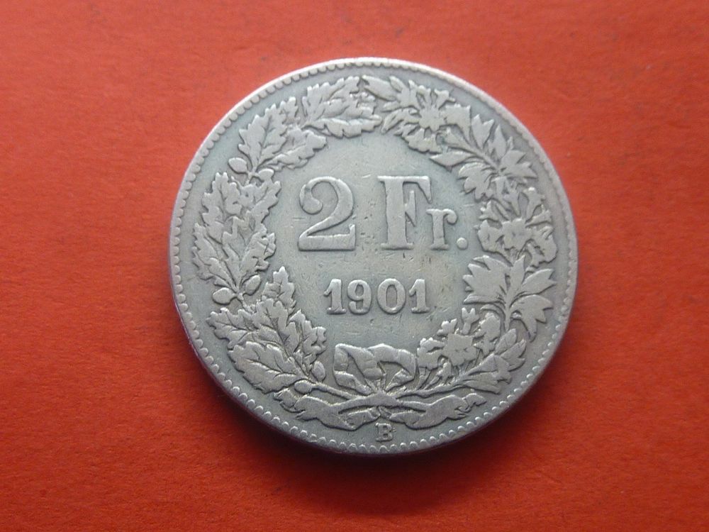 2 Fr. 1901 Auflage nur 50`000 Stück. - Ungereinigt | Kaufen auf Ricardo